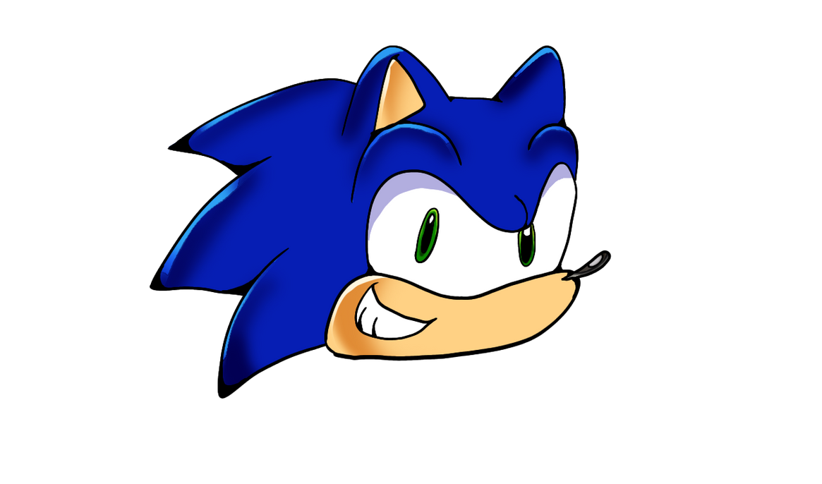 Adventure Sonic Head By Lordonicthehedgehog On Deviantart