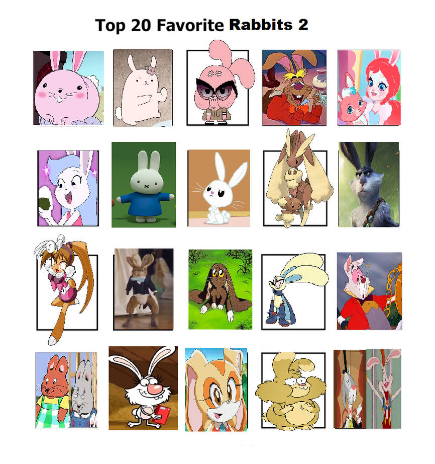 Top 20 Favorite Rabbits By Purplelion12 On Deviantart