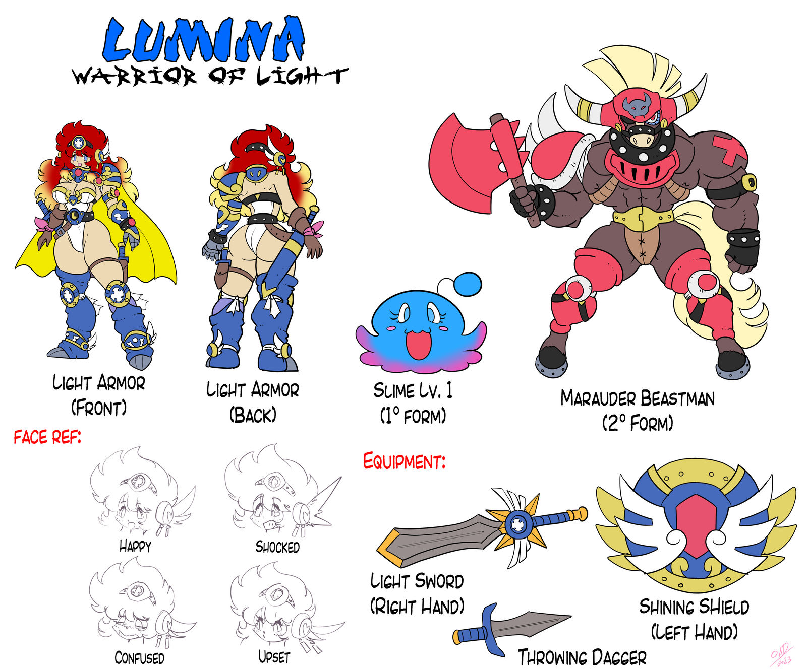 Comm Lumina Warrior Of Light Character Ref By Oad World On Deviantart