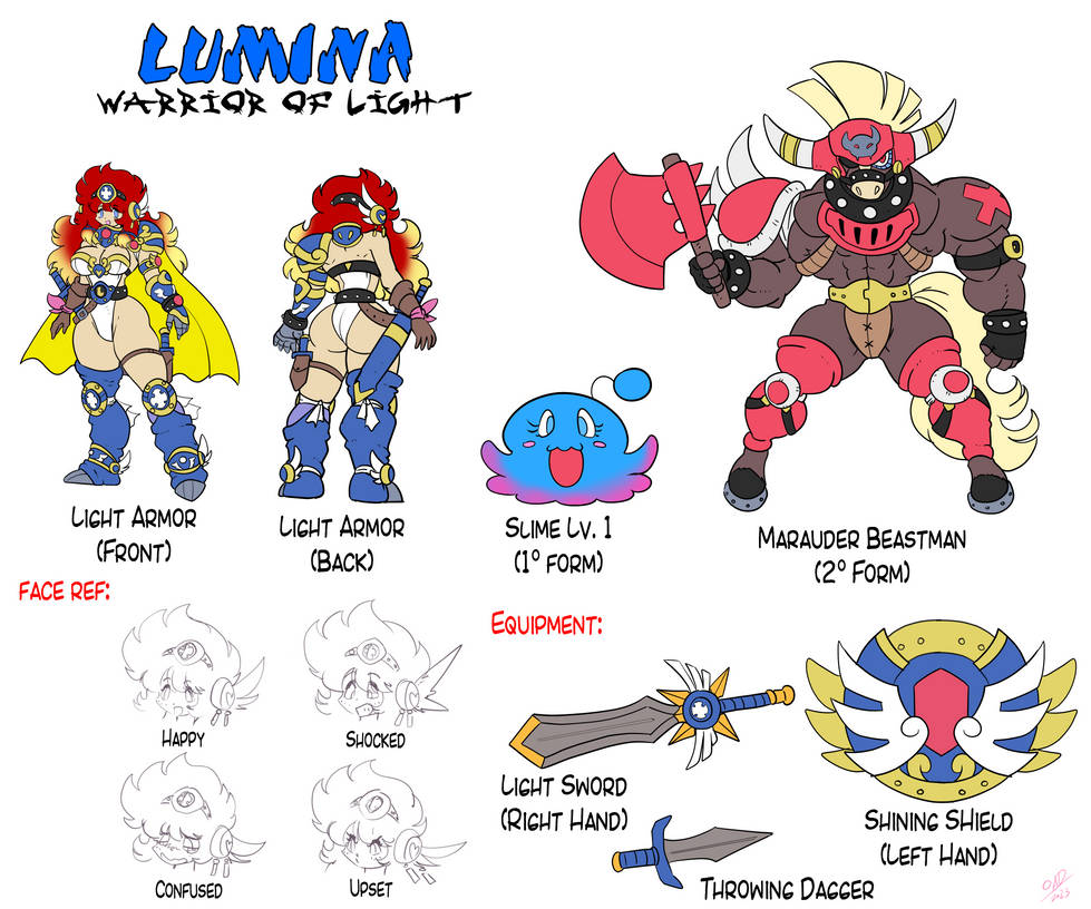 Comm Lumina Warrior Of Light Character Ref By Oad World On Deviantart