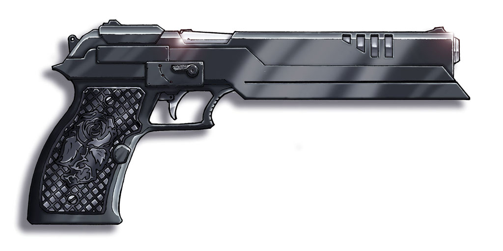 Shadowrun Pistol by Knightwatch on DeviantArt