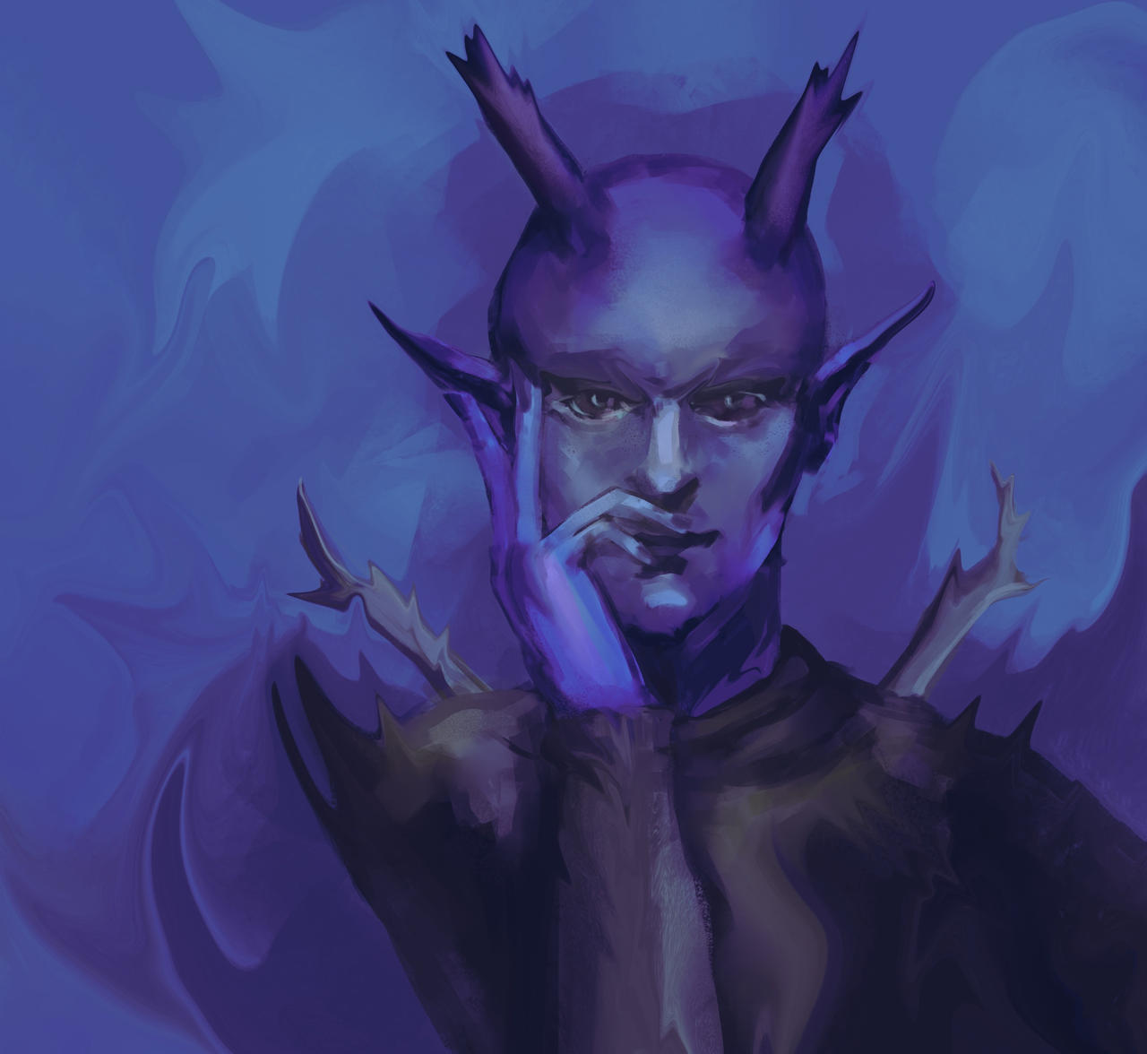 Purple Demon By Weltraum Art On Deviantart