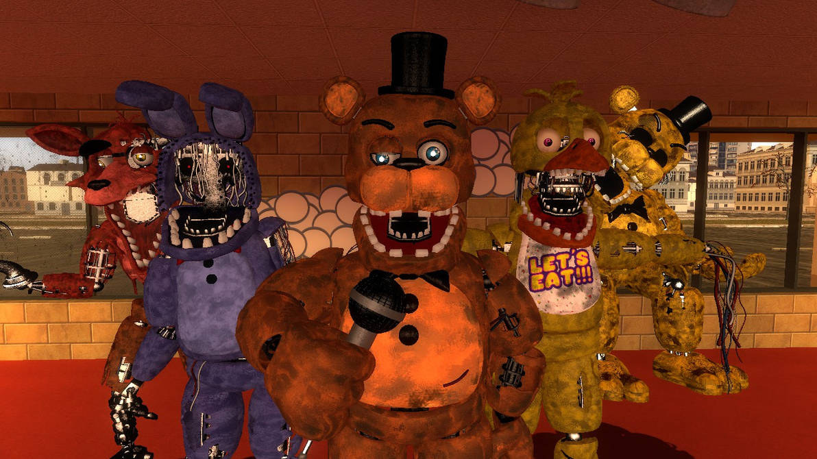 Fnaf Withereds Performing On Stage By Lachlanredinkling155 On Deviantart