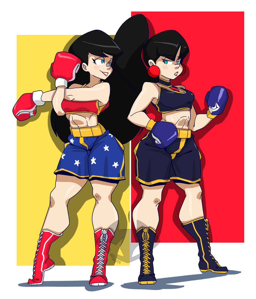 Wonder Woman Vs Superwoman Boxing Comm By Herosmacker On Deviantart