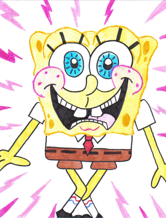 Spongebob Squarepants colored by cjmcray on DeviantArt