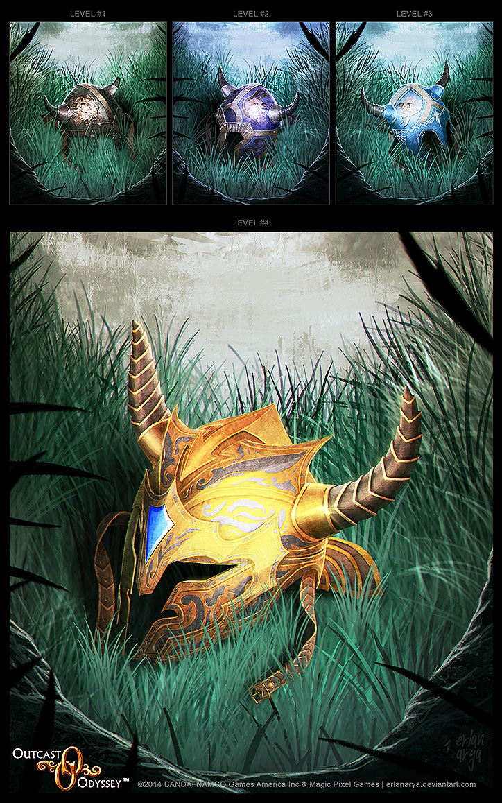 Outcast Odyssey - Helmet (Level #1-4) by erlanarya on DeviantArt Outcast Odyssey - Helmet (Level #1-4) by erlanarya on DeviantArt
