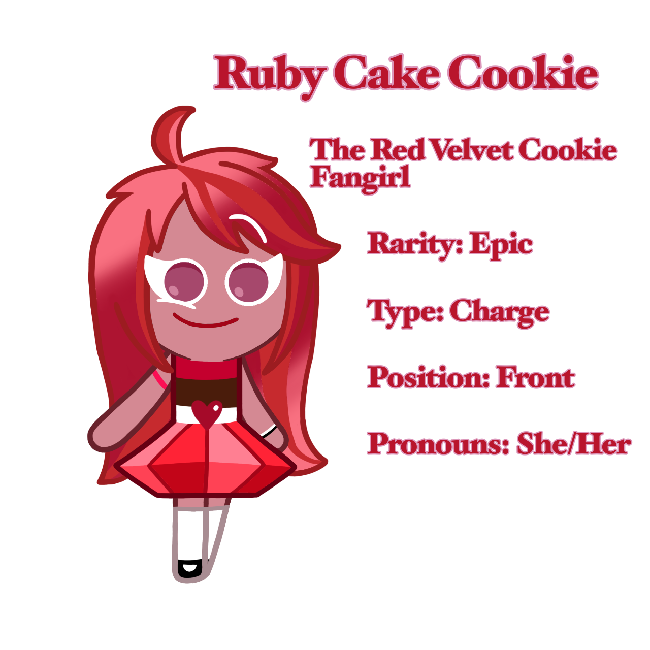 Ruby Cake Cookie Red Velvet Cookie Fangirl By Shytsundere24 On Deviantart