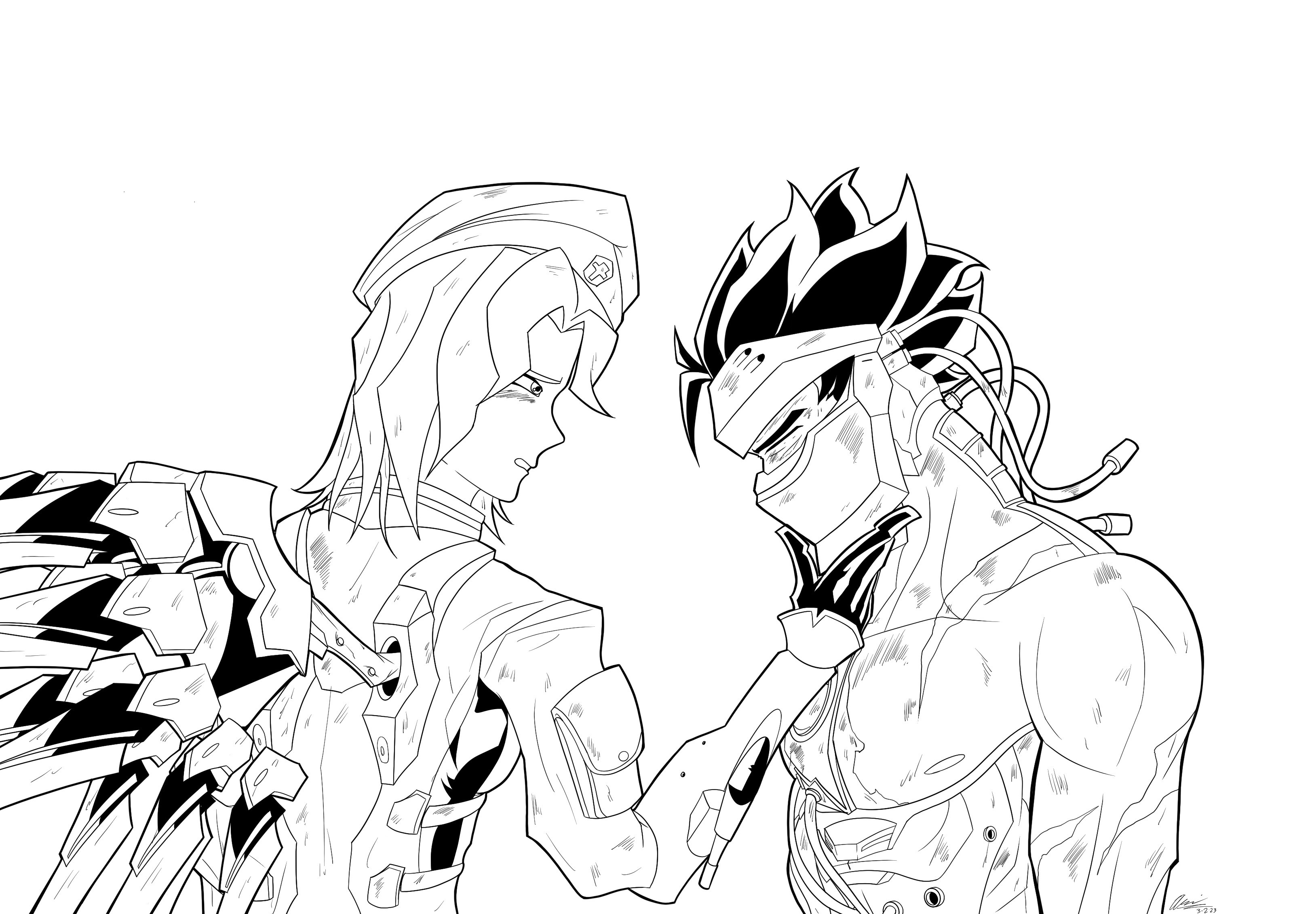 Genji Mercy 3 By Spideyplayz89 On Deviantart