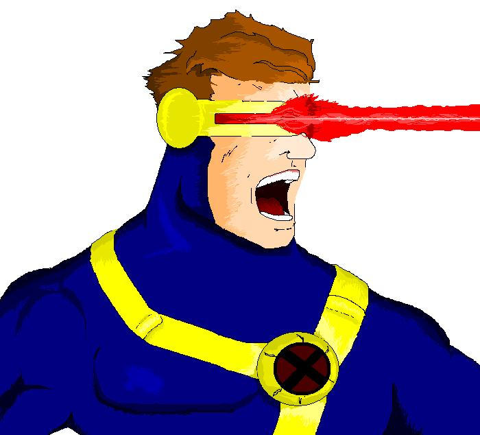 Cyclops optic blast PAINT by bramir on DeviantArt