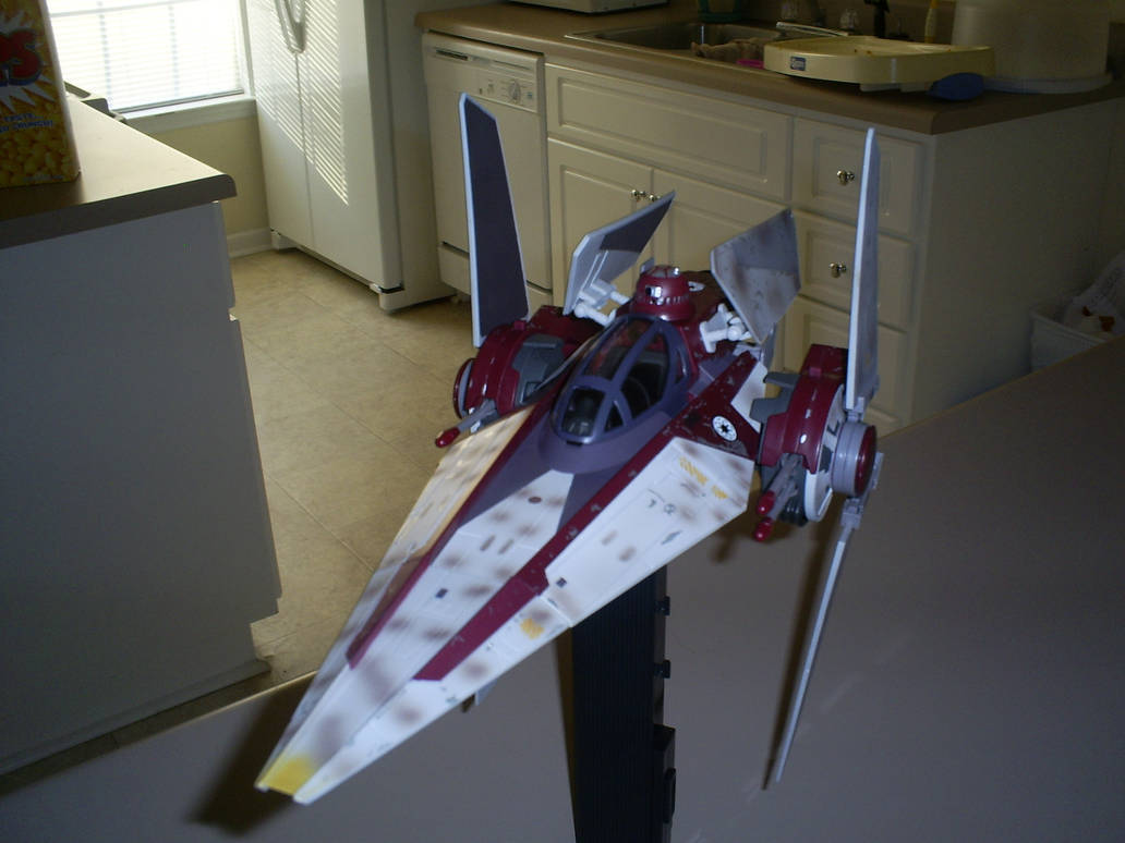 V-Wing Fighter in flight by gchildjr on DeviantArt