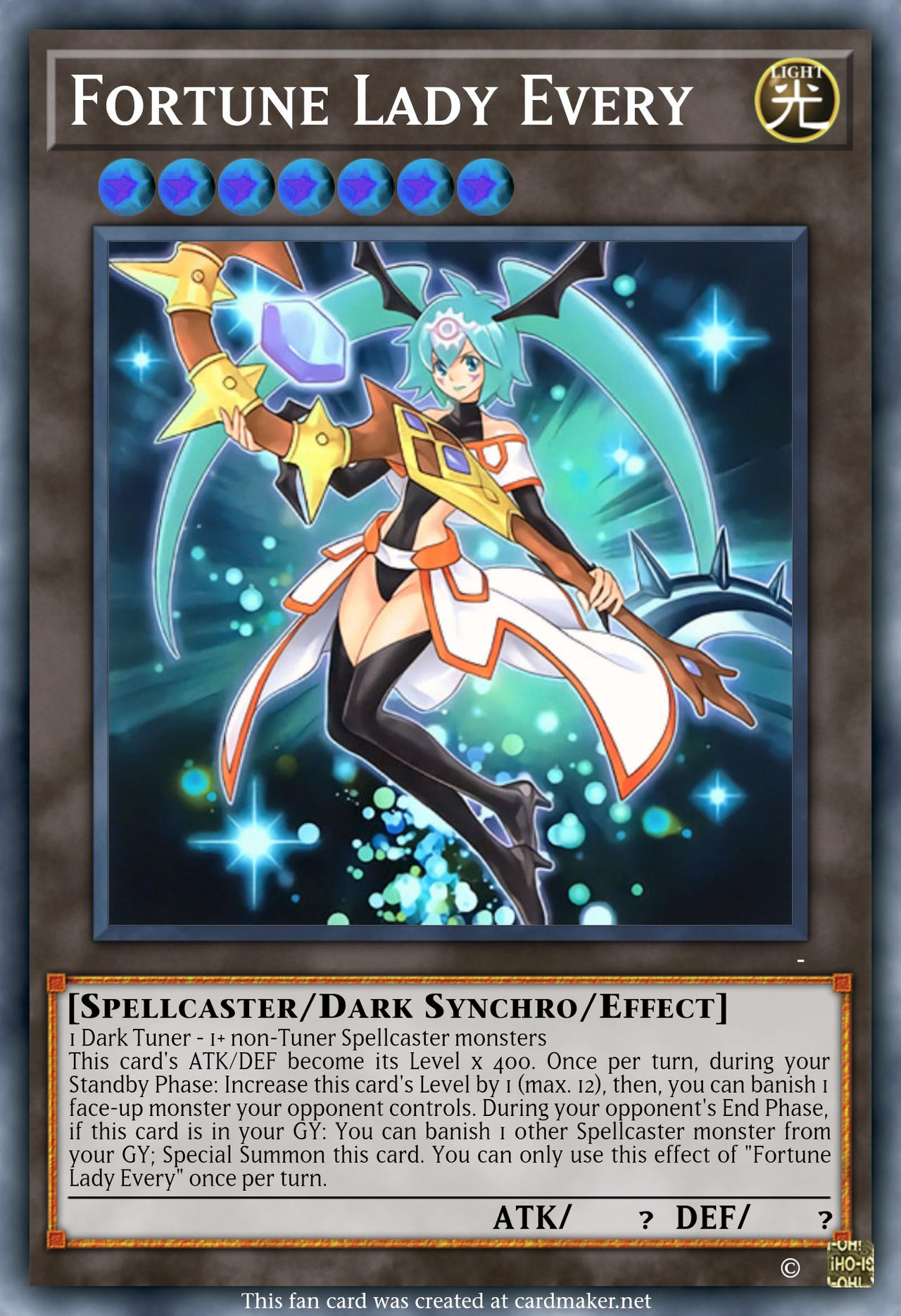 Fortune Lady Everydark Synchro By Wiccalock8 On Deviantart
