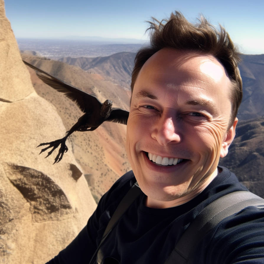 Elon Musk Selfie With Dinosaur By Coolarts223 On Deviantart