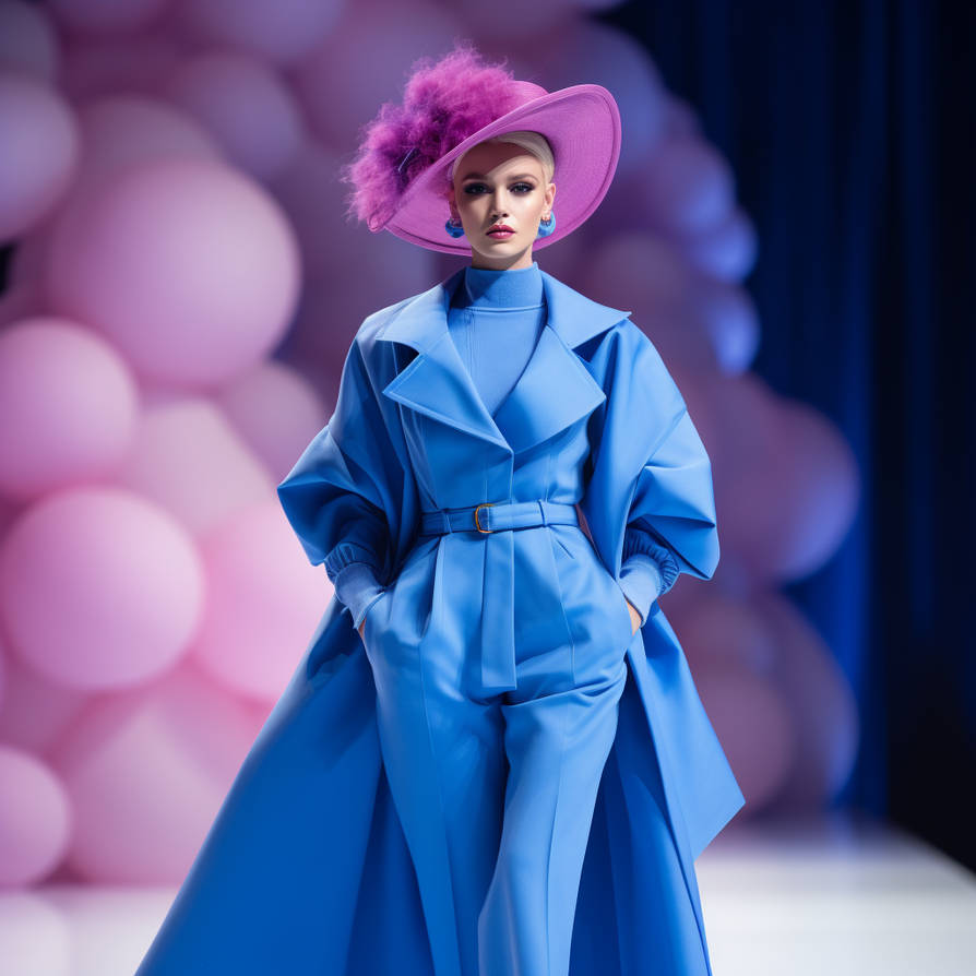 Woman In Fashion Blue Outfit Barbie Style By Coolarts223 On Deviantart