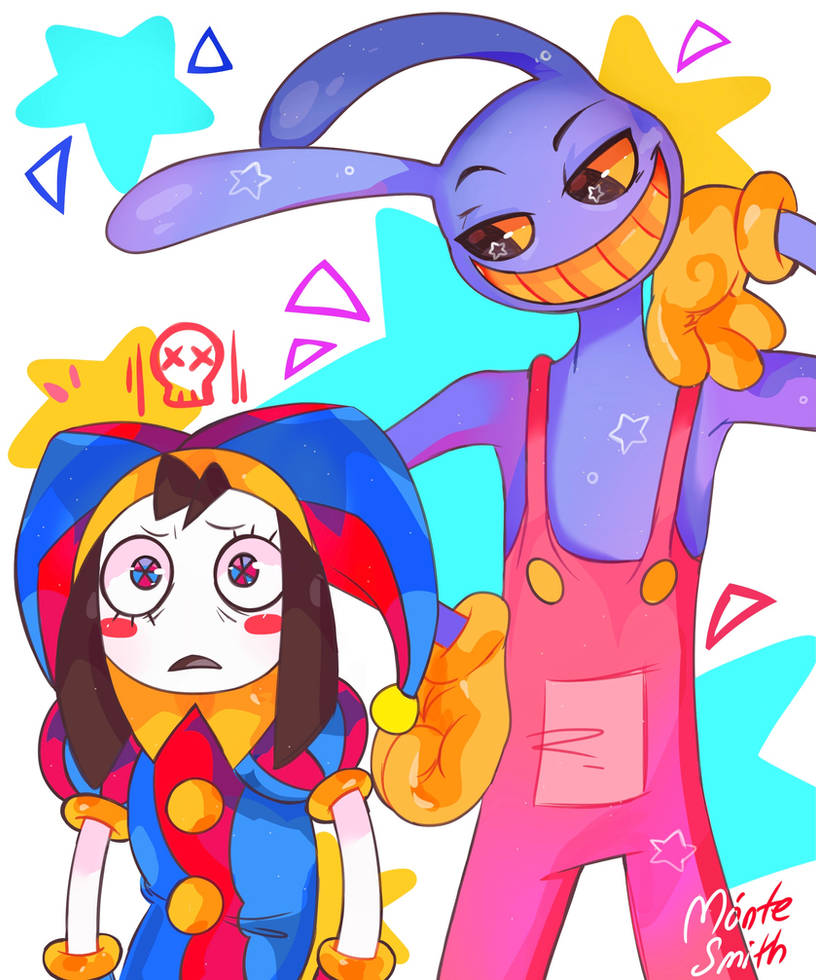 Jax and Pomni by MonteSmith on DeviantArt Jax and Pomni by MonteSmith on DeviantArt