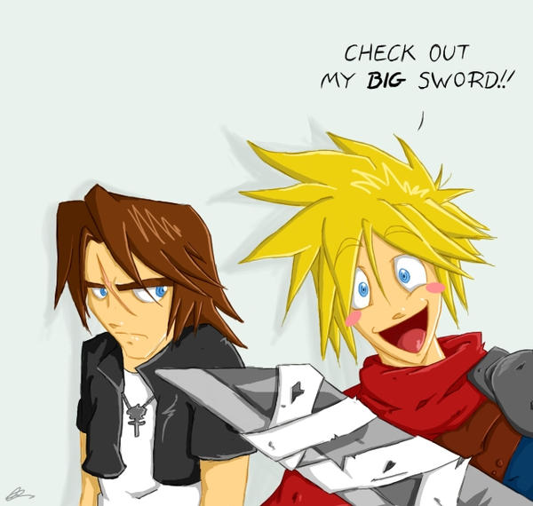cloud and leon by brocken-jr on DeviantArt