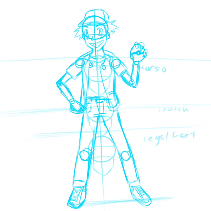 Ash Ketchum Sketch By Spooderpie On Deviantart