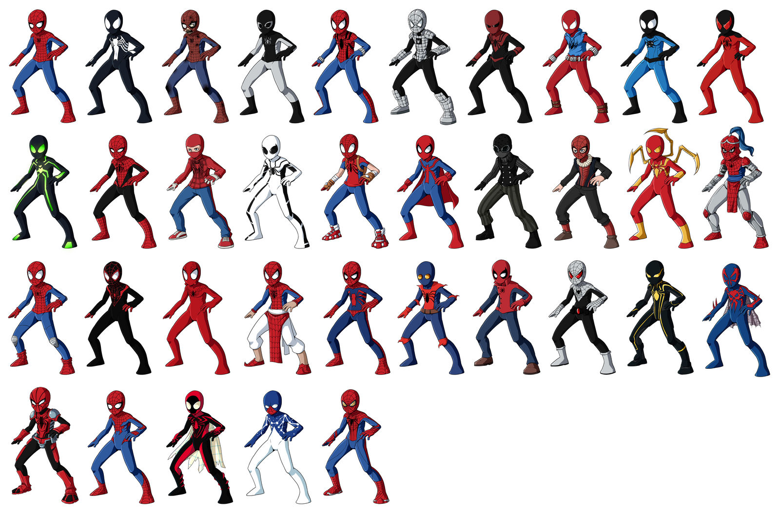 Spider-Man Alternate Versions by RainDante on DeviantArt Spider-Man Alternate Versions by RainDante on DeviantArt
