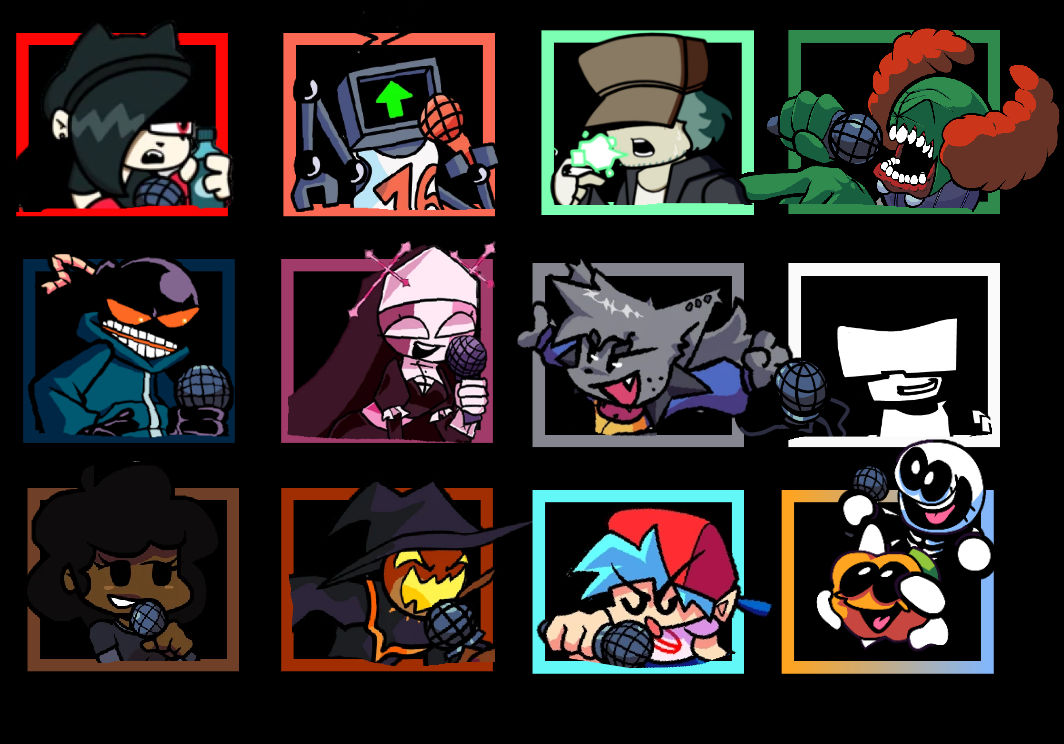 Fnf Nerves Youtube Mashup Box Collage By Joelleart13 On Deviantart