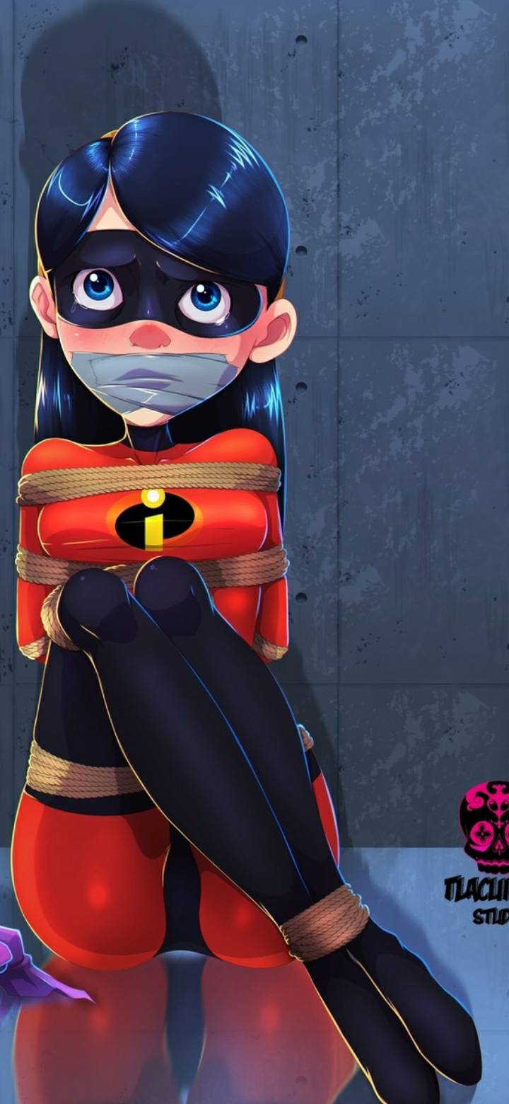 Violet Parr Tied Up And Gagged Solo Version By Bondageisfun12 On