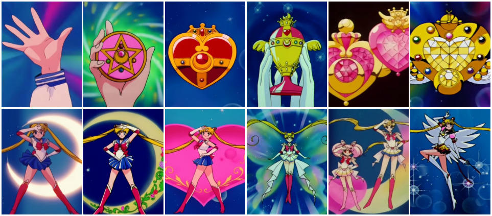 Sailor Moon All Usagis Transformation Collage By Dreypare On Deviantart
