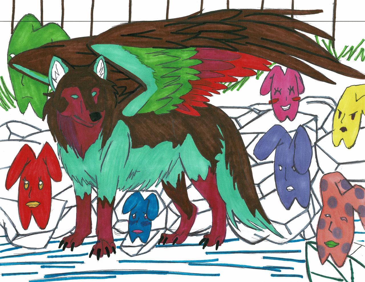 Renai Wolf Form By Inkiebubbbles On Deviantart