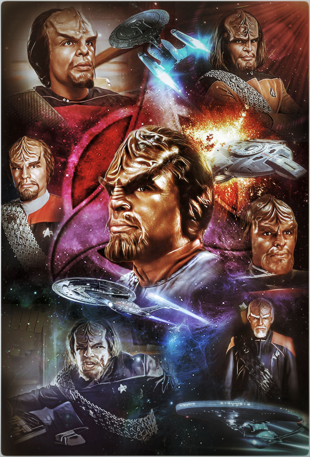 Worf Son Of Mogh By Revo Collage On Deviantart