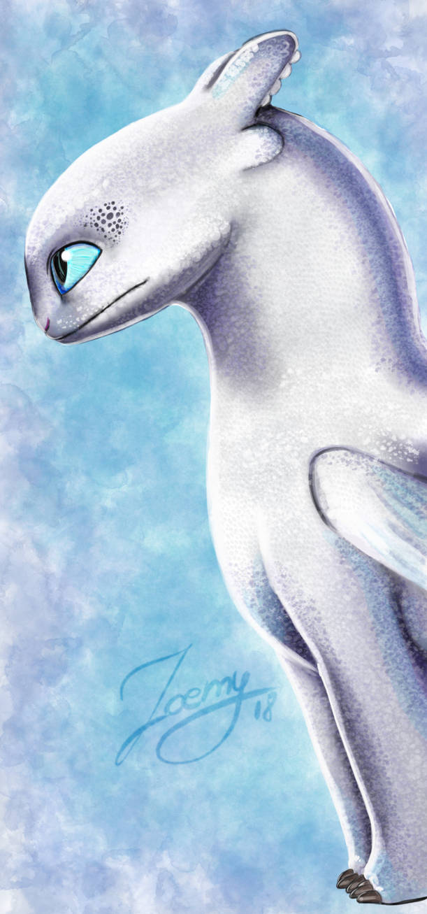 How To Train Your Dragon Light Fury By Zoemy On Deviantart