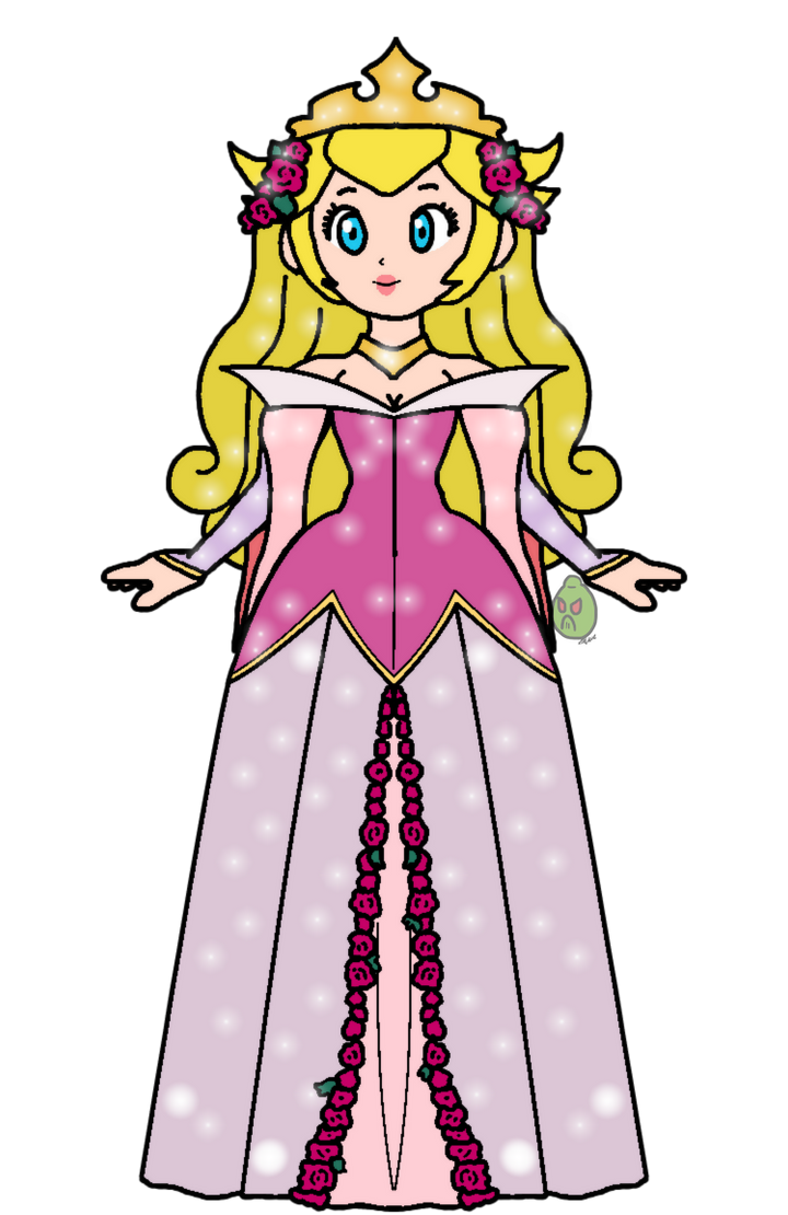 Peach Aurora Pink Purple Rose Dress By Katlime On Deviantart