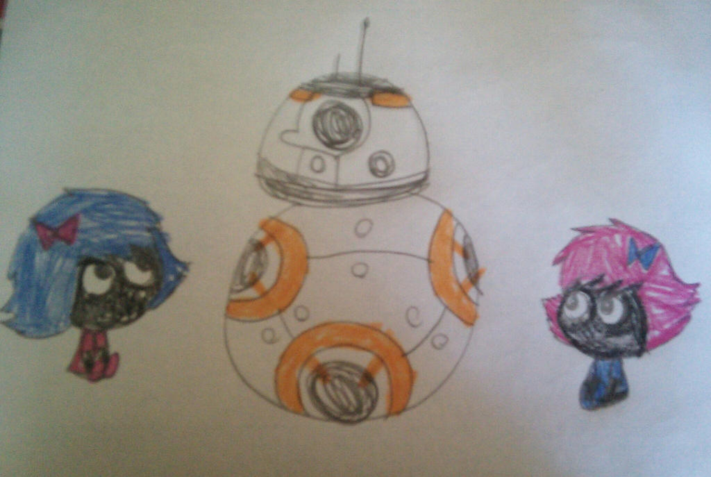 Sonnia And Donnia Play With Bb8 By Creationpark On Deviantart