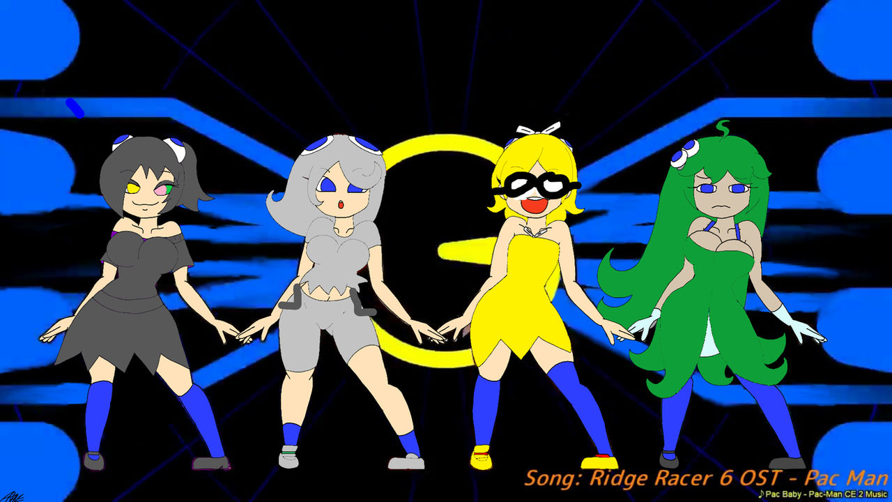 Pac Man Ghost Girls Glitchy Orson Kinzo Punky By Nerminagagula On Deviantart
