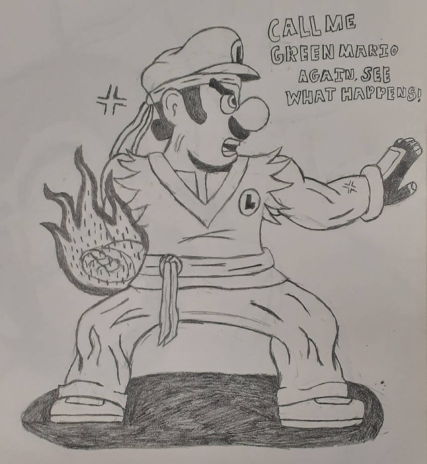 Angry Luigi! by deeburger100 on DeviantArt Angry Luigi! by deeburger100 on DeviantArt