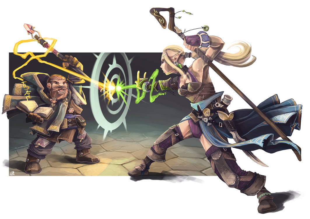 Portfolio: Mage's Duel by Ekuneshiel on DeviantArt Portfolio: Mage's Duel by Ekuneshiel on DeviantArt