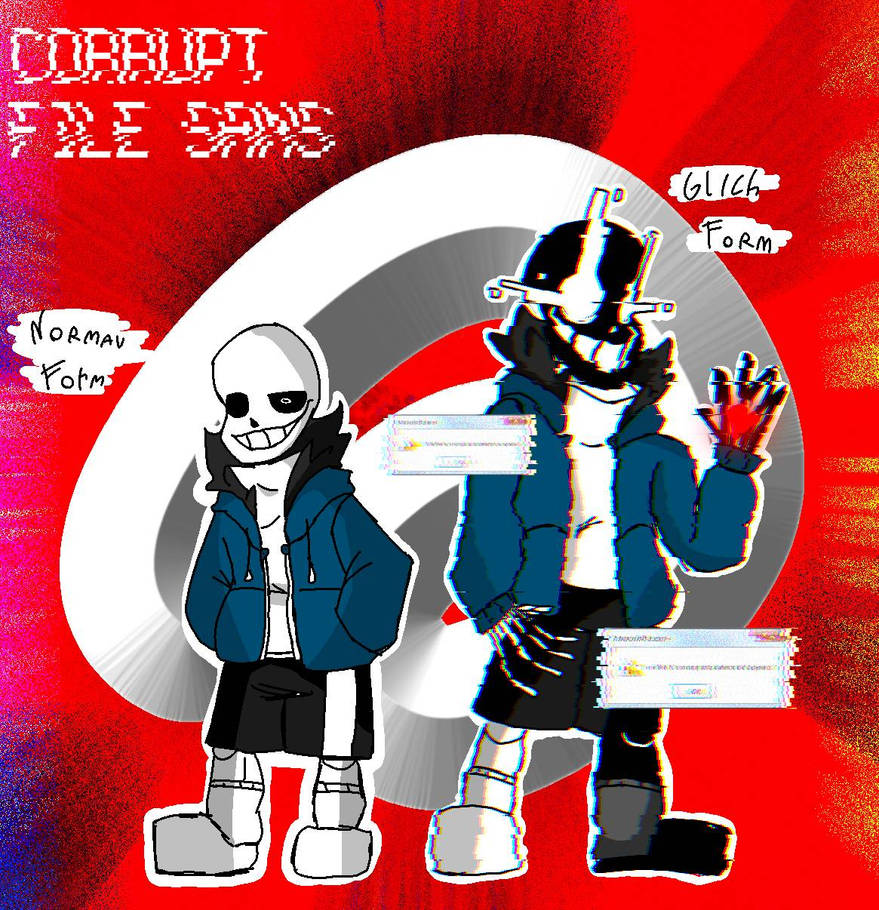 Corrupt File Sans By Fatalerrorinksans On Deviantart
