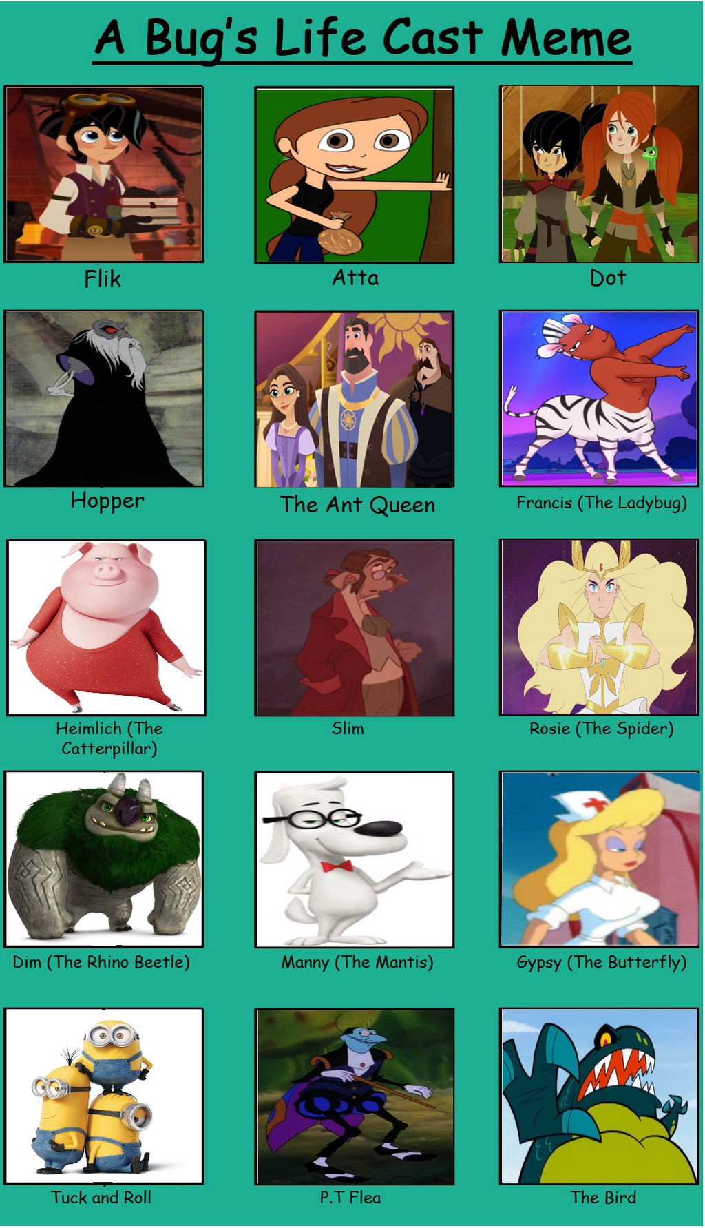 My A Bugs Life Cast Meme By Detective88 On Deviantart