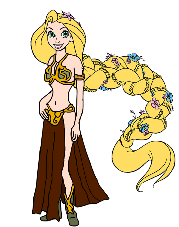 Princess Rapunzel Wearing Leias Metal Bikini By Homersimpson1983 On Deviantart