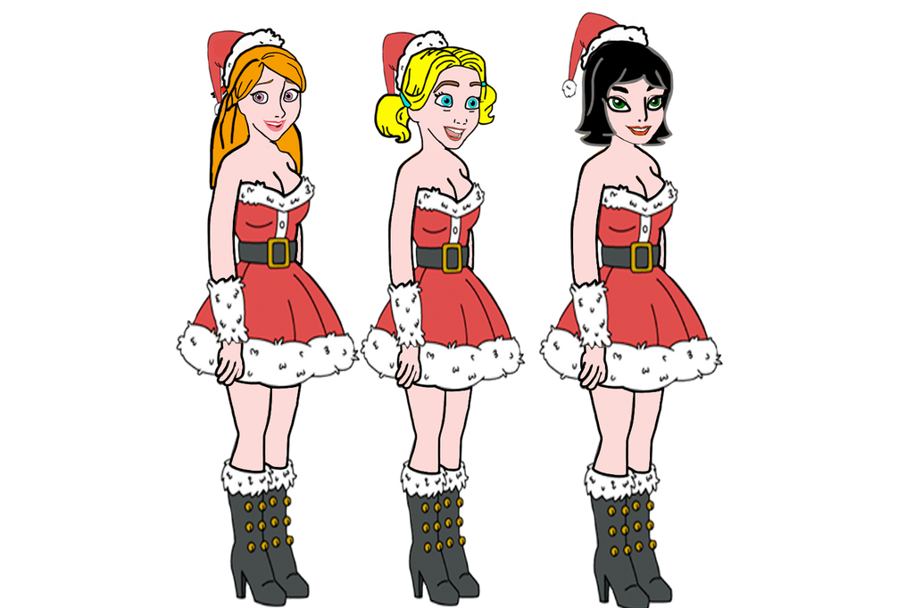 The Ppgs Disneyfied As Sexy Santas By Mrtoonlover83 On Deviantart