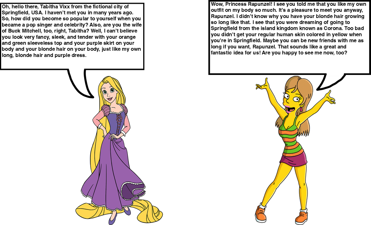 Tabitha Vixx Meets Princess Rapunzel By Homersimpson1983 On Deviantart
