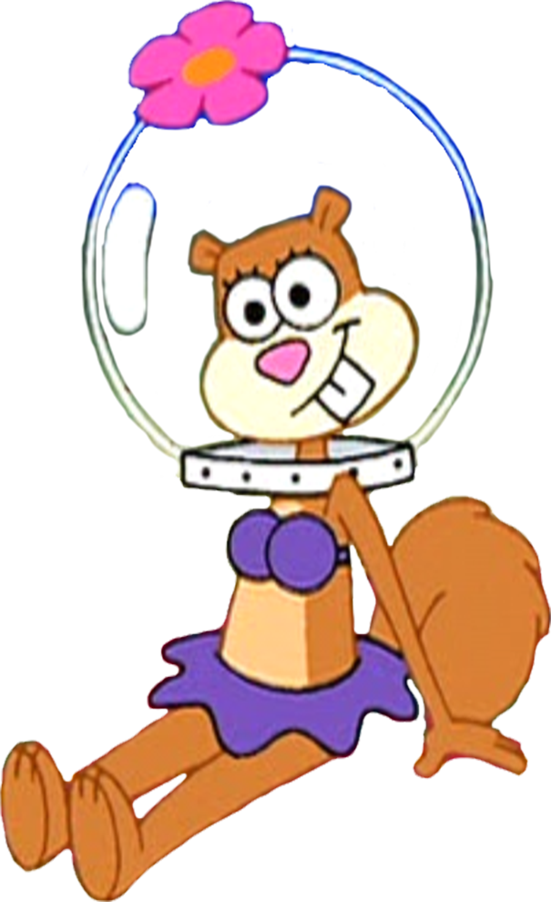 Sandy Cheeks Only In Her Helmet Vector By Homersimpson1983 On Deviantart