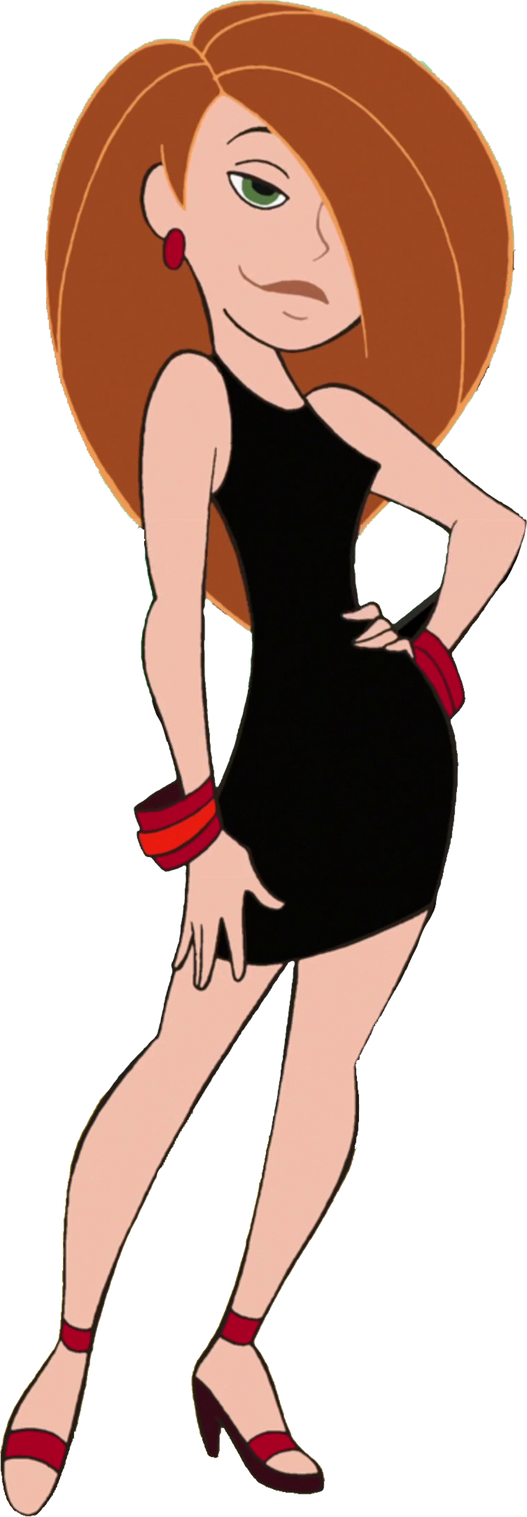 Kim Possible In Her Black Dress Vector By Homersimpson1983 On Deviantart