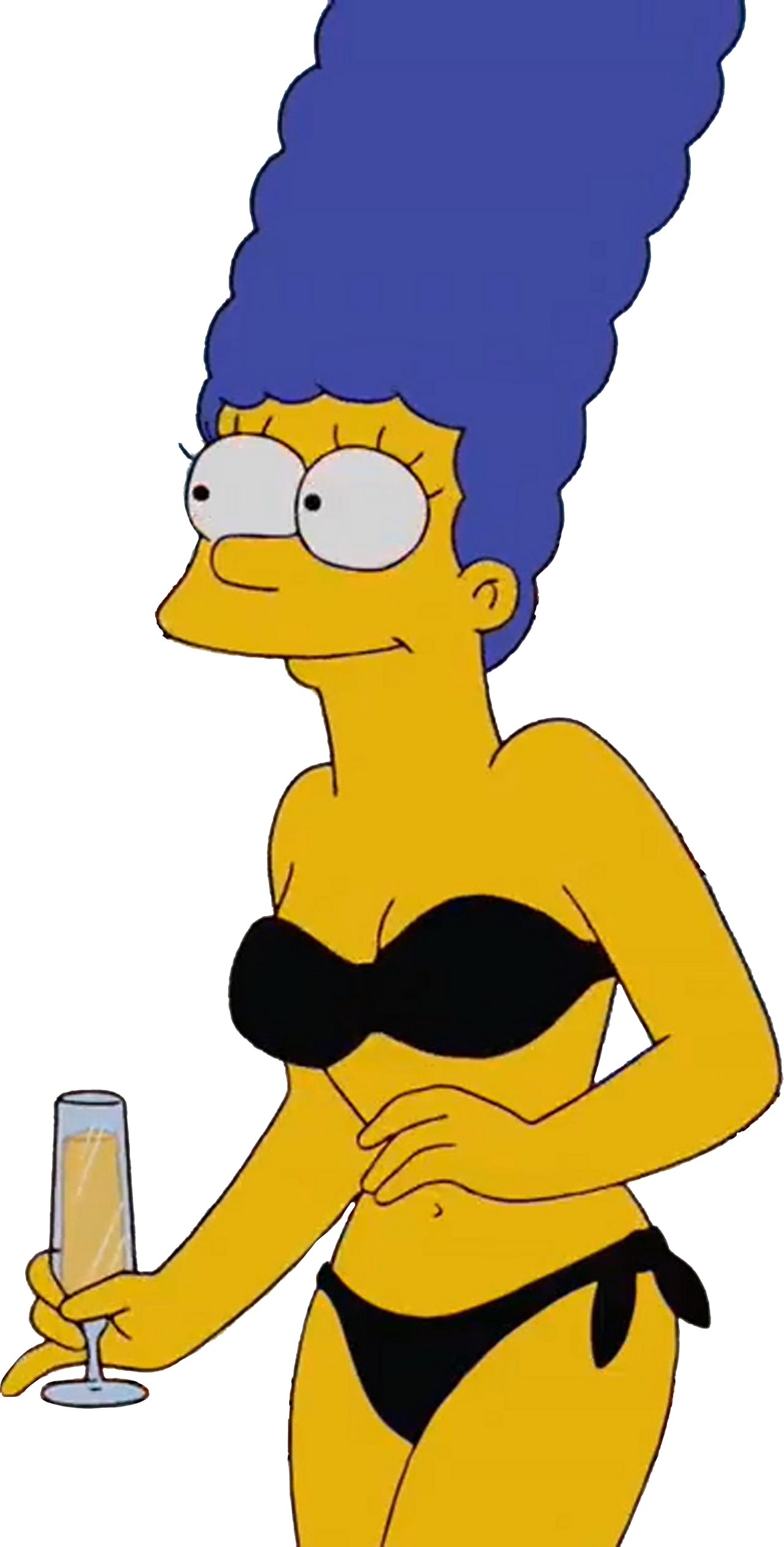 Marge Simpson In Her Black Bikini Vector 4 By Homersimpson1983 On