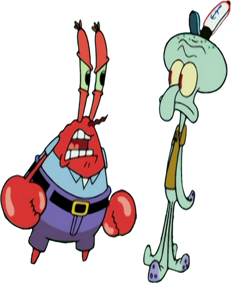 Mr Krabs Scolding Squidward Vector By Mrtoonlover83 On Deviantart