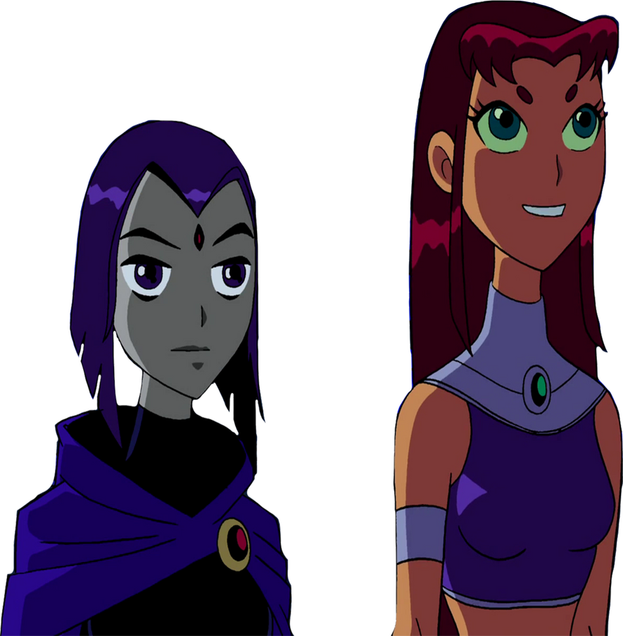 Starfire And Raven 2003 Vector 5 By Mrtoonlover83 On Deviantart