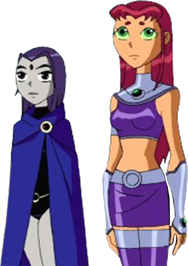Starfire And Raven 2003 Vector 9 By Mrtoonlover83 On Deviantart