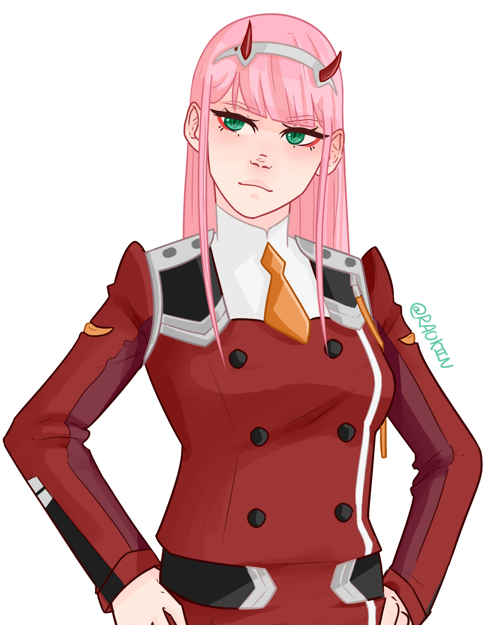 Zero Two By Raokiin On Deviantart