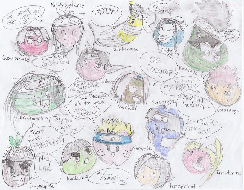 Naruto: Fruit Ninja by lucyblueup on DeviantArt