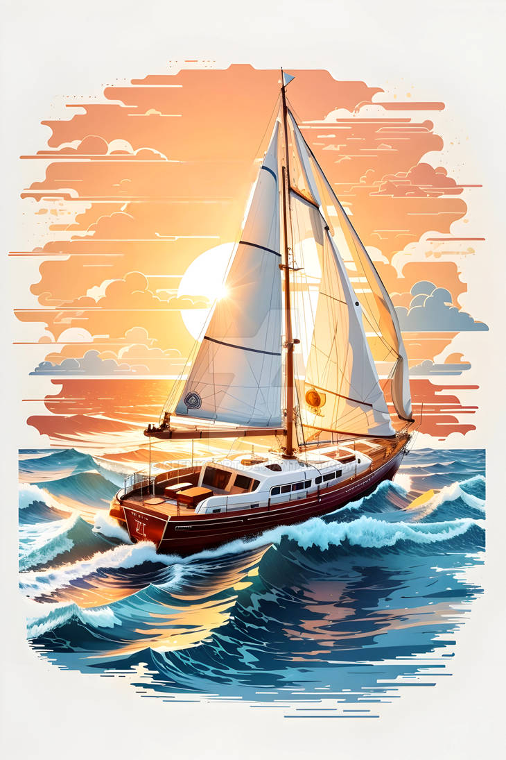 Golden Hour Sailing by CeemkoArt on DeviantArt Golden Hour Sailing by CeemkoArt on DeviantArt