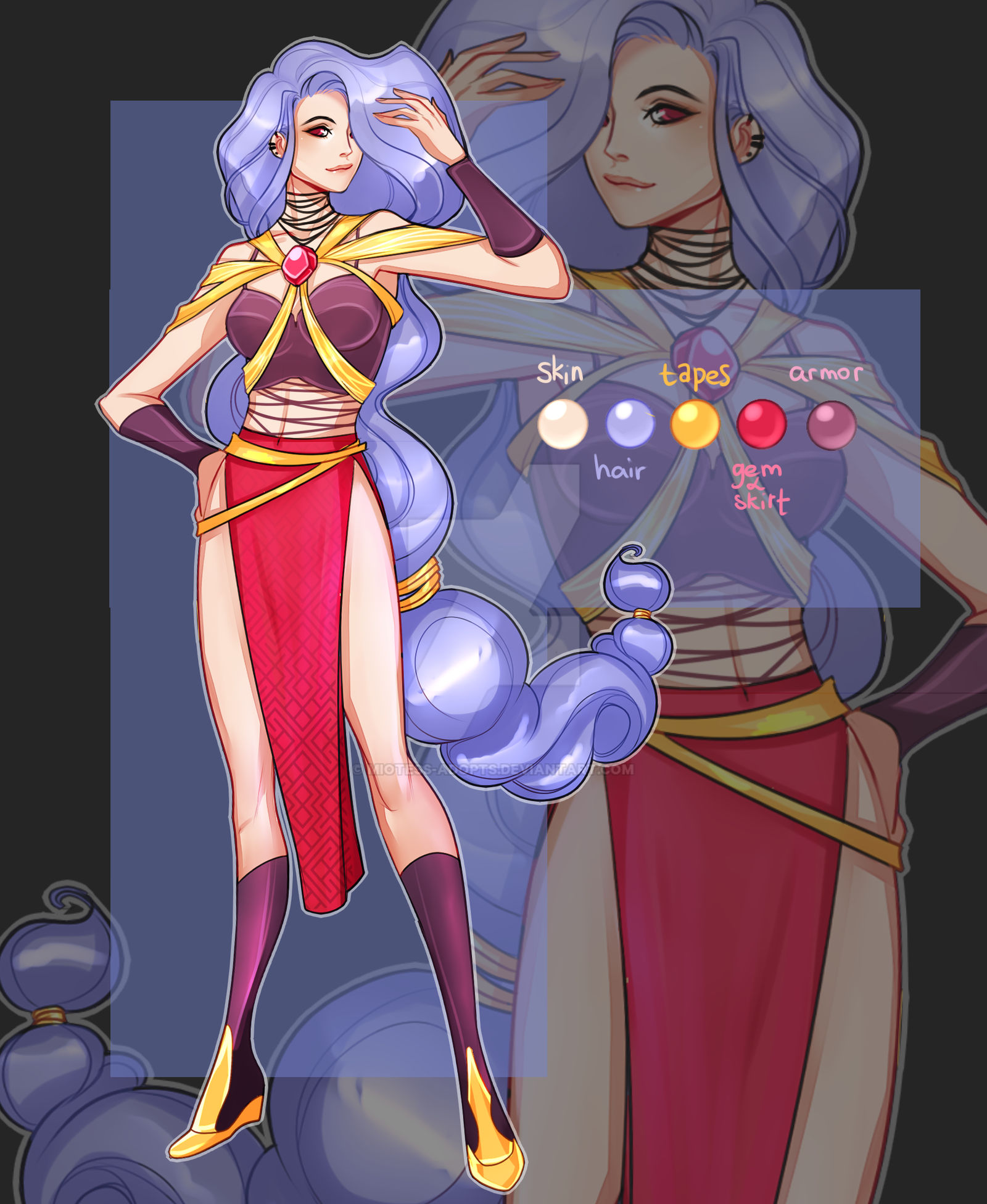 Warrior Girl Auction Closed By Miotess Adopts On Deviantart