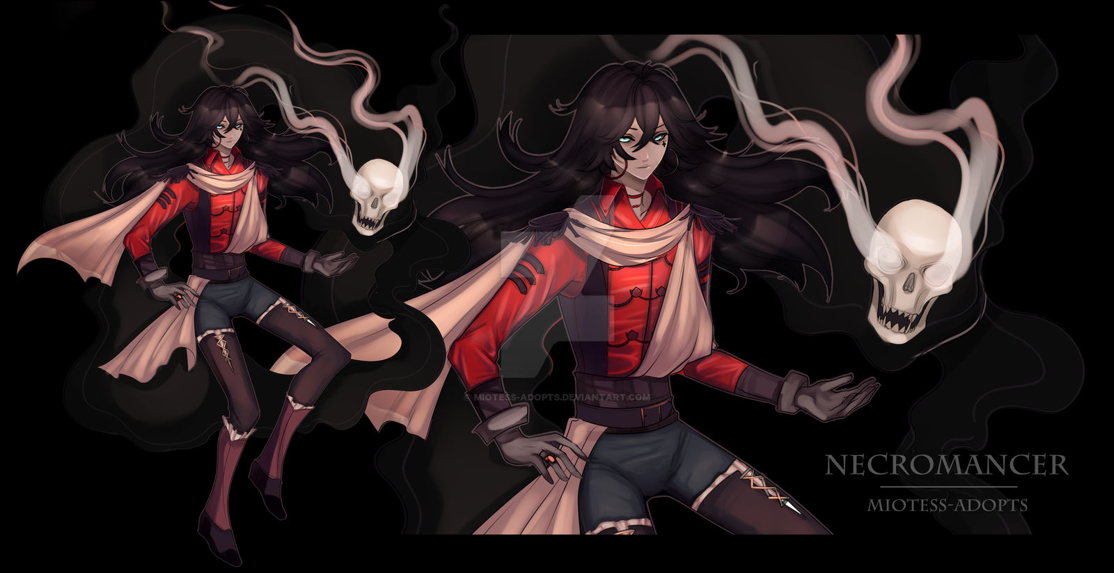 Necromancer Adopt Auction Closed By Miotess Adopts On Deviantart