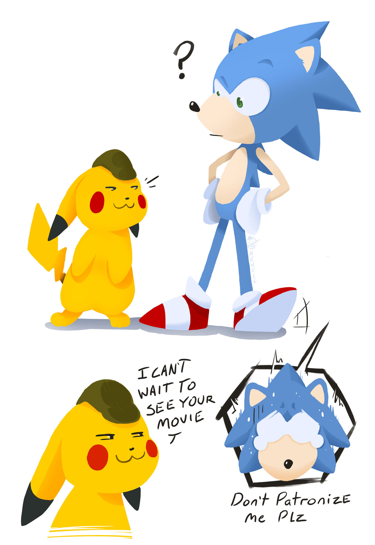 Pikachu And Sonic By Hiimthatguy On Deviantart