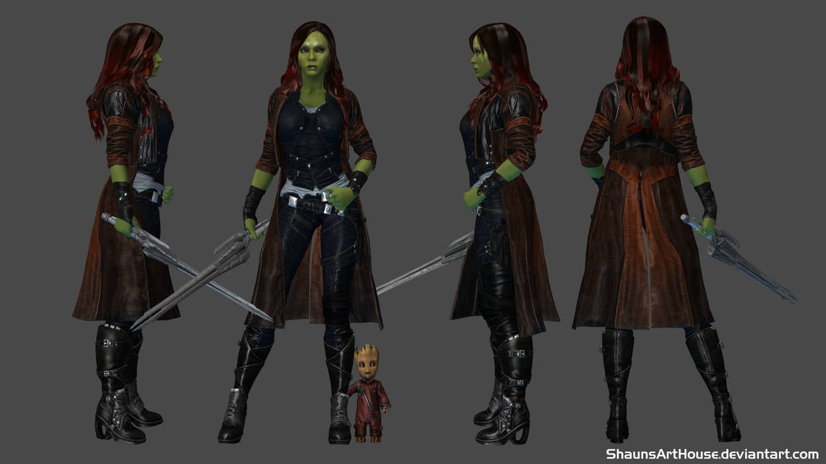 Gotg Vol 2 Gamora Custom 3d Model By Shaunsarthouse On Deviantart